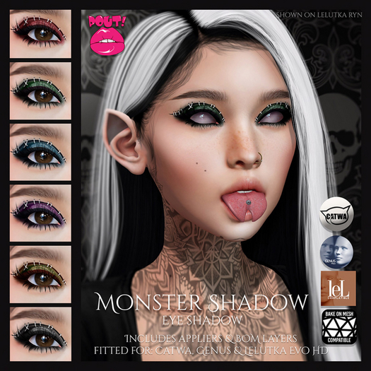Second Life Marketplace - [POUT!] Monster Shadow
